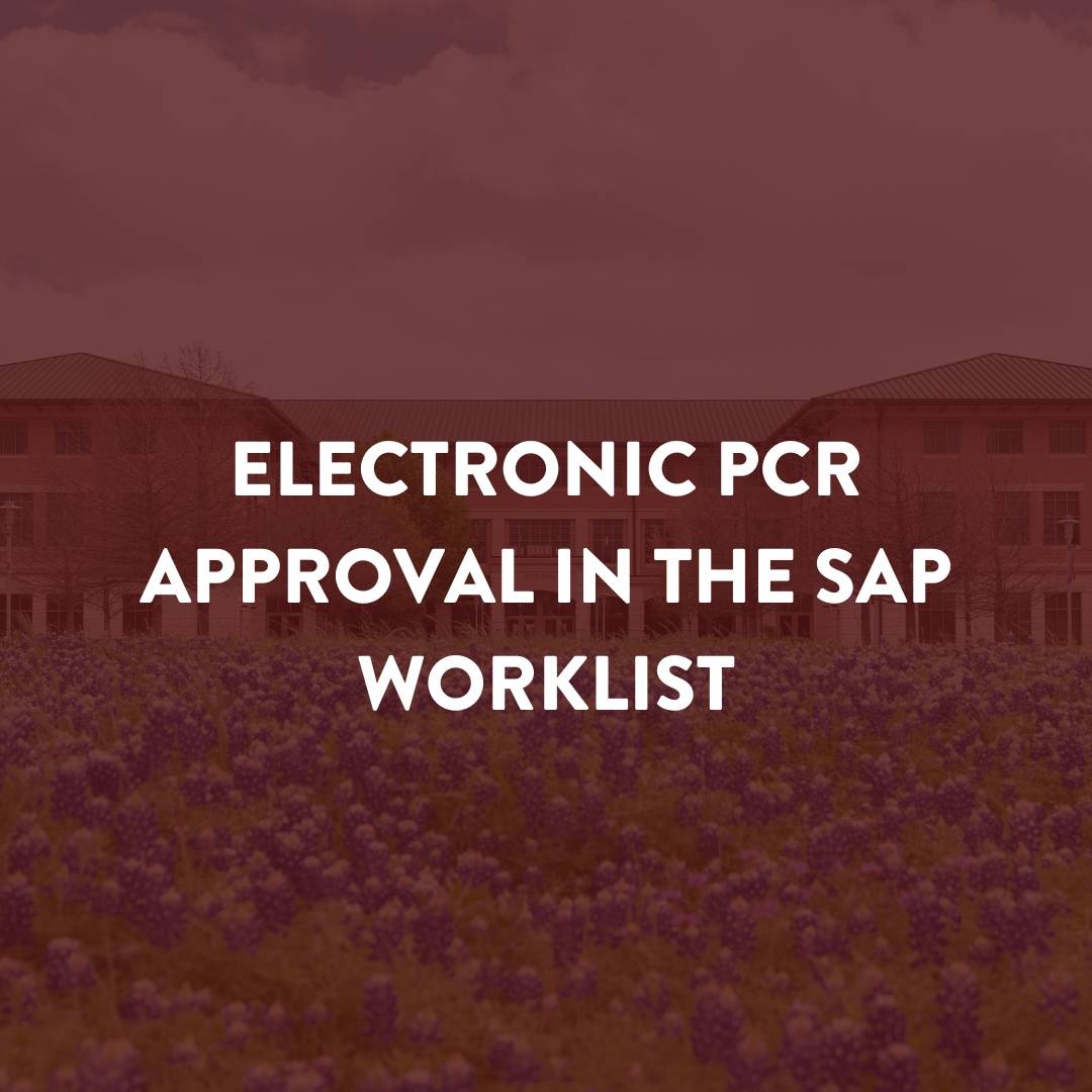 SAP Helpful Instructions and Guides : Office of Human Resources : Texas State University